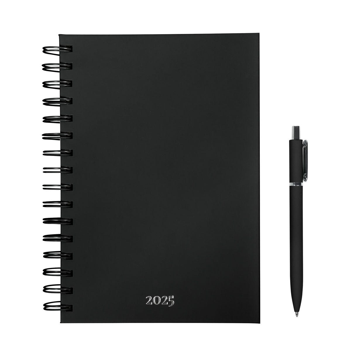 Agenda diaria clásica con pluma en kit de regalo – Agendas Promocionales